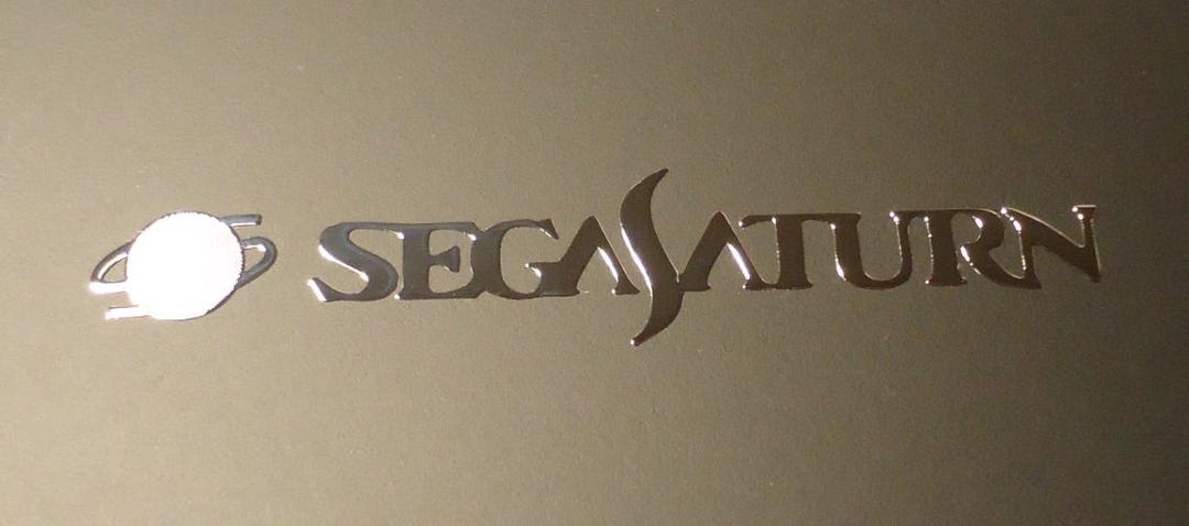 Sega Saturn Label / Aufkleber / Sticker / Badge / Logo 60mm X 11mm [178 ...