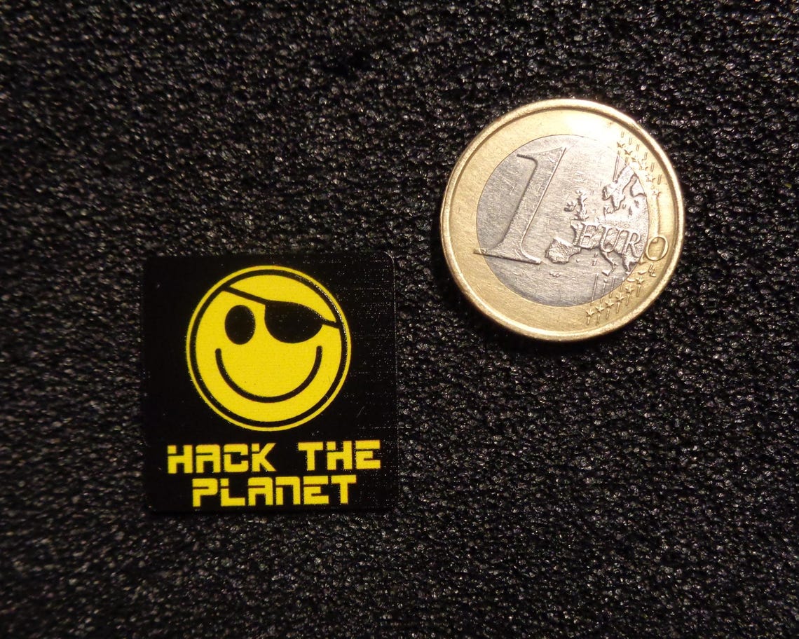 Hackers Hack the Planet Logo Label Decal Case Sticker Badge [514b] - Etsy