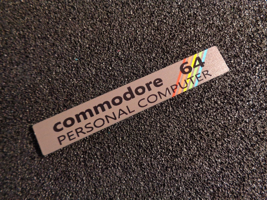Commodore C64 Color Label / Aufkleber / Sticker / Badge / Logo 7,7cm X ...