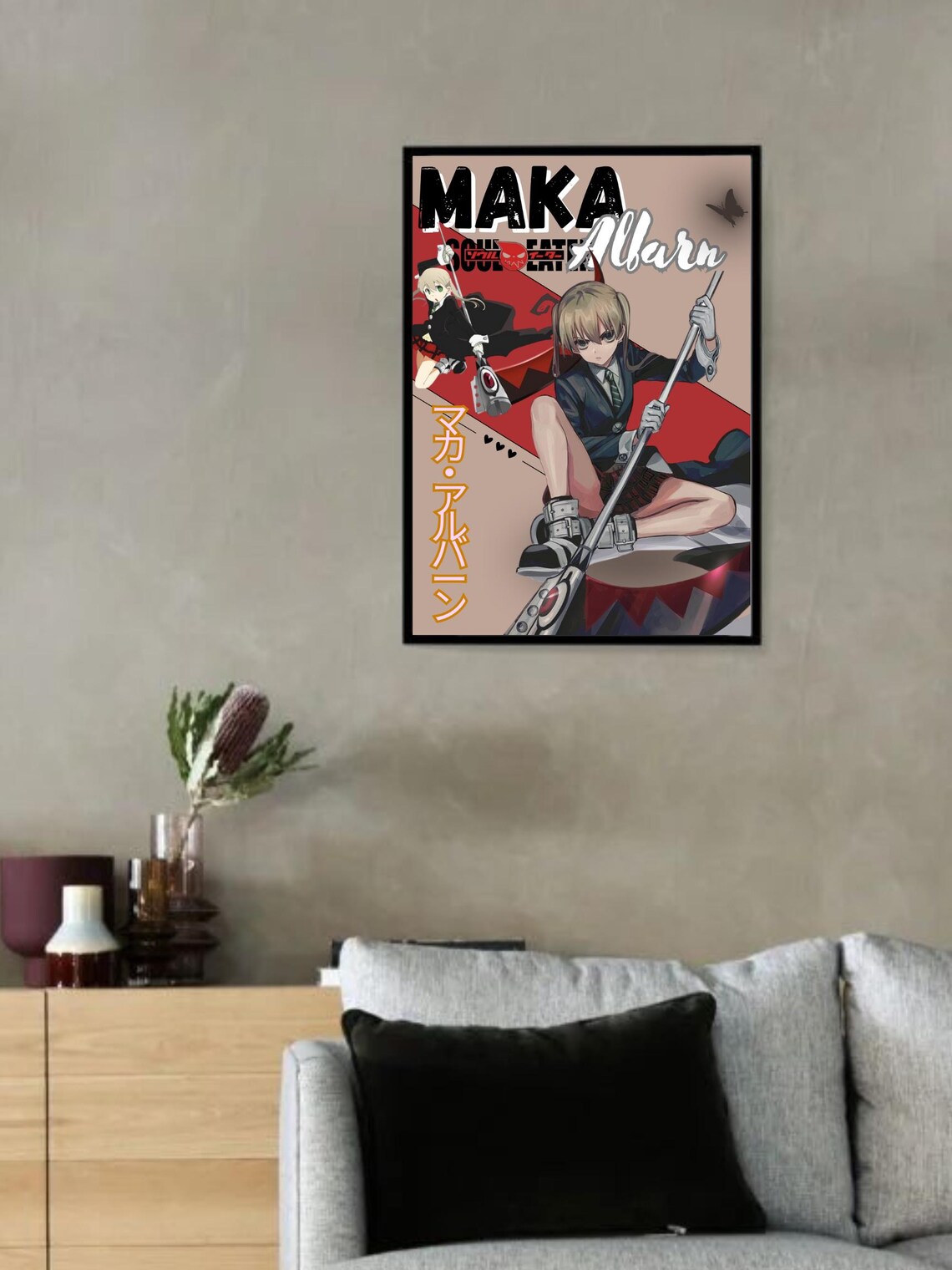 Maka Albarn From Soul Eater, Poster, Wall Decor, Digital Poster, Anime ...