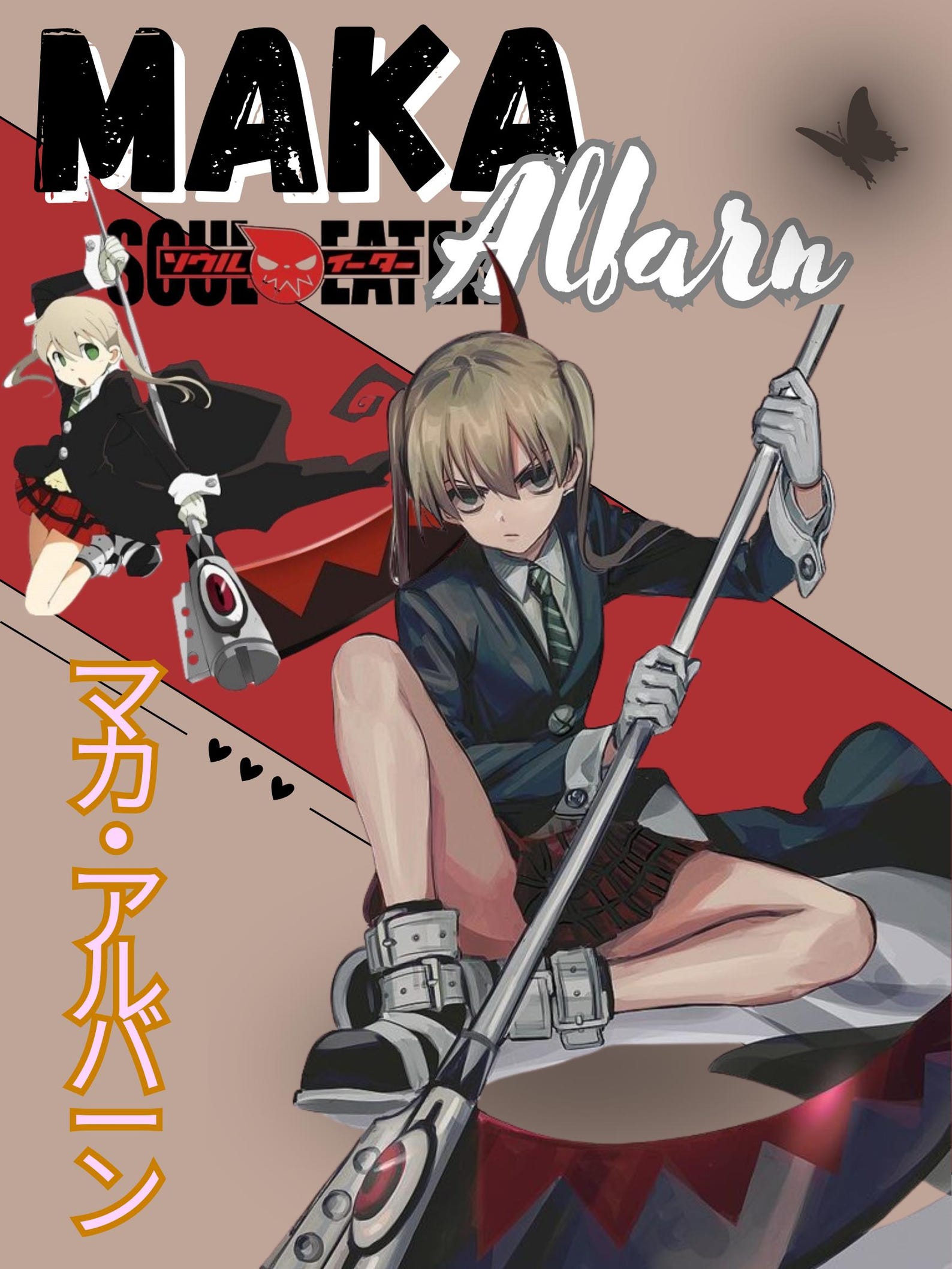 Maka Albarn From Soul Eater, Poster, Wall Decor, Digital Poster, Anime ...