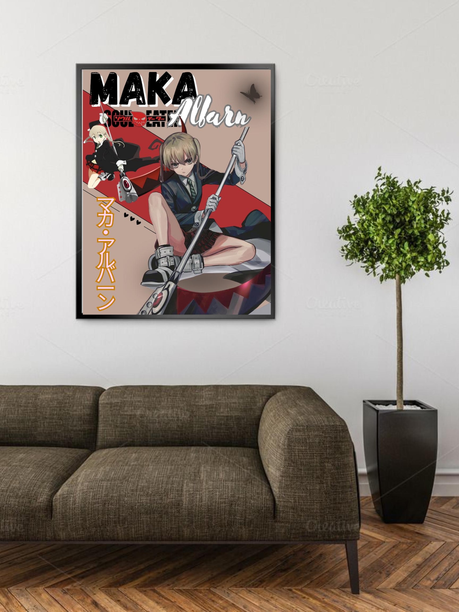 Maka Albarn From Soul Eater, Poster, Wall Decor, Digital Poster, Anime ...