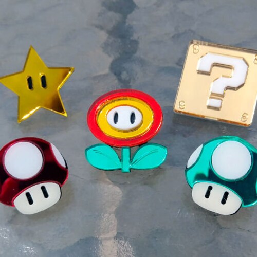 Mini Super Mario Shell Pins - Etsy