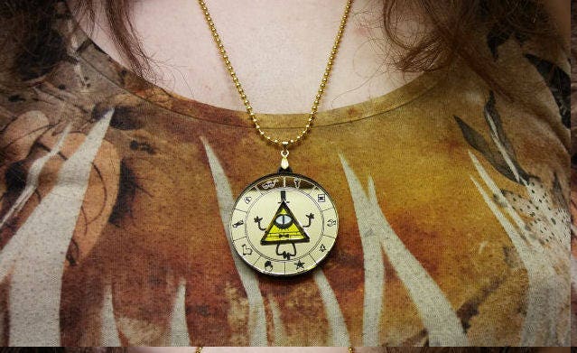 Bill Cipher Containment Necklace | Etsy