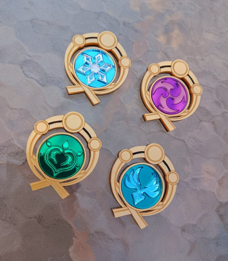 Genshin Unofficial Inazuma Vision Pins - Etsy
