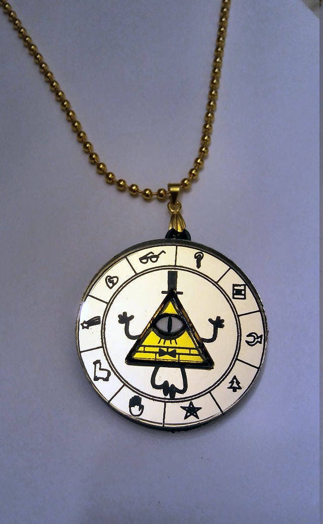 Bill Cipher Containment Necklace | Etsy