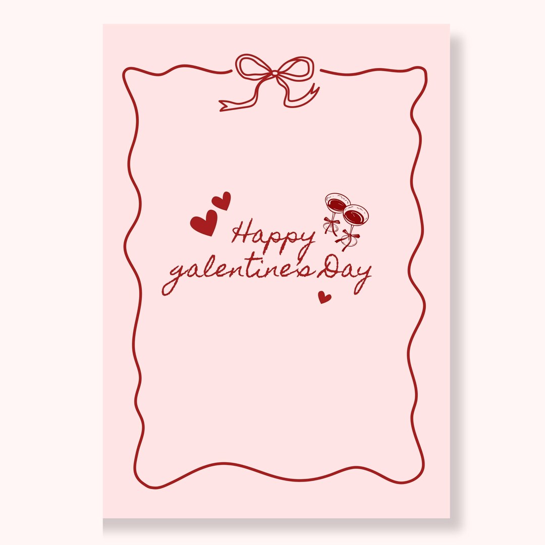 Printable Galentines Day Cards Instant Download & Print at Home - Etsy