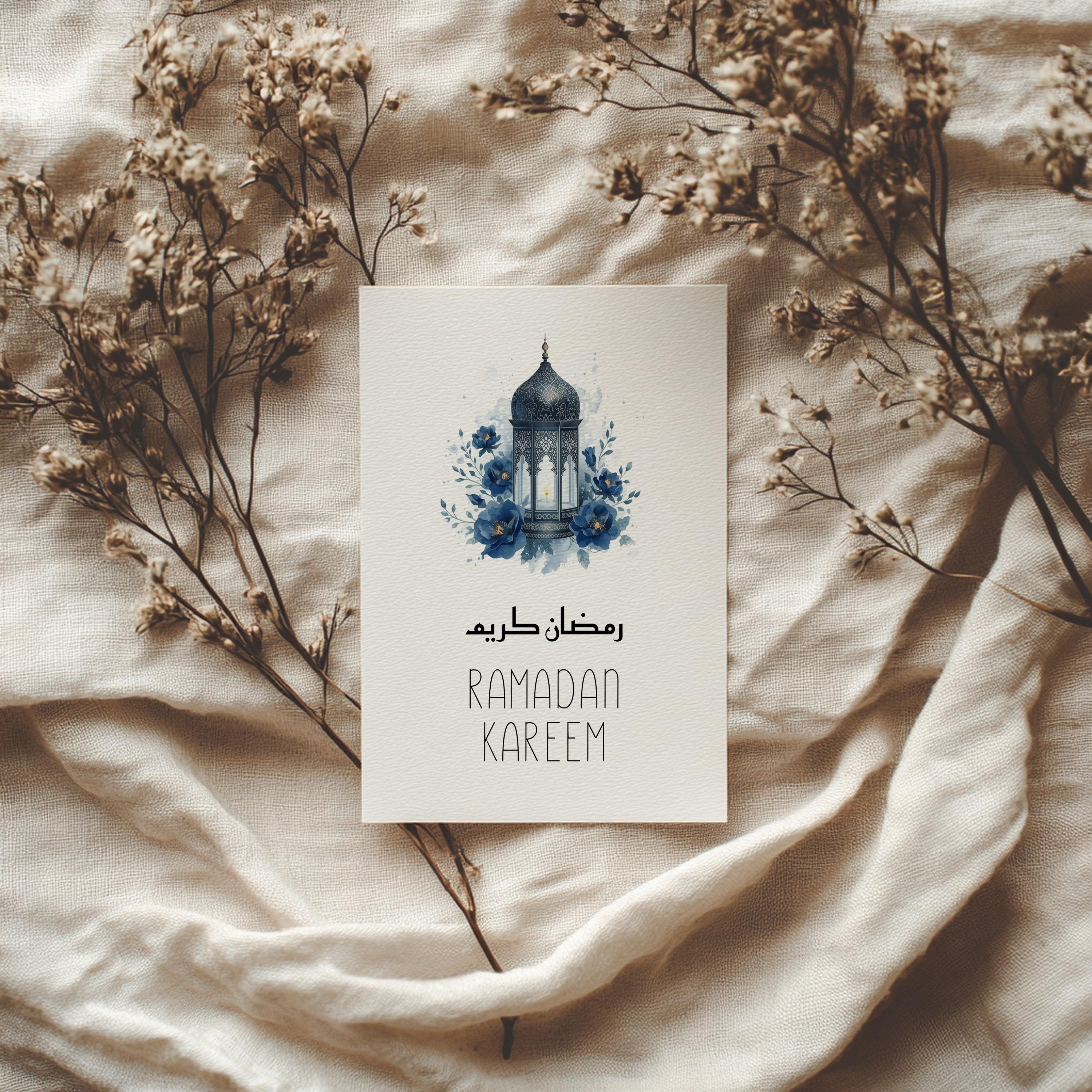 Ramadan & Eid Printable Cards Set of 6 | Islamic Greeting Cards ...