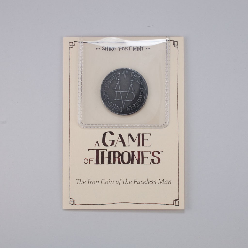Iron Coin of the Faceless Man Valar Morghulis Game of | Etsy