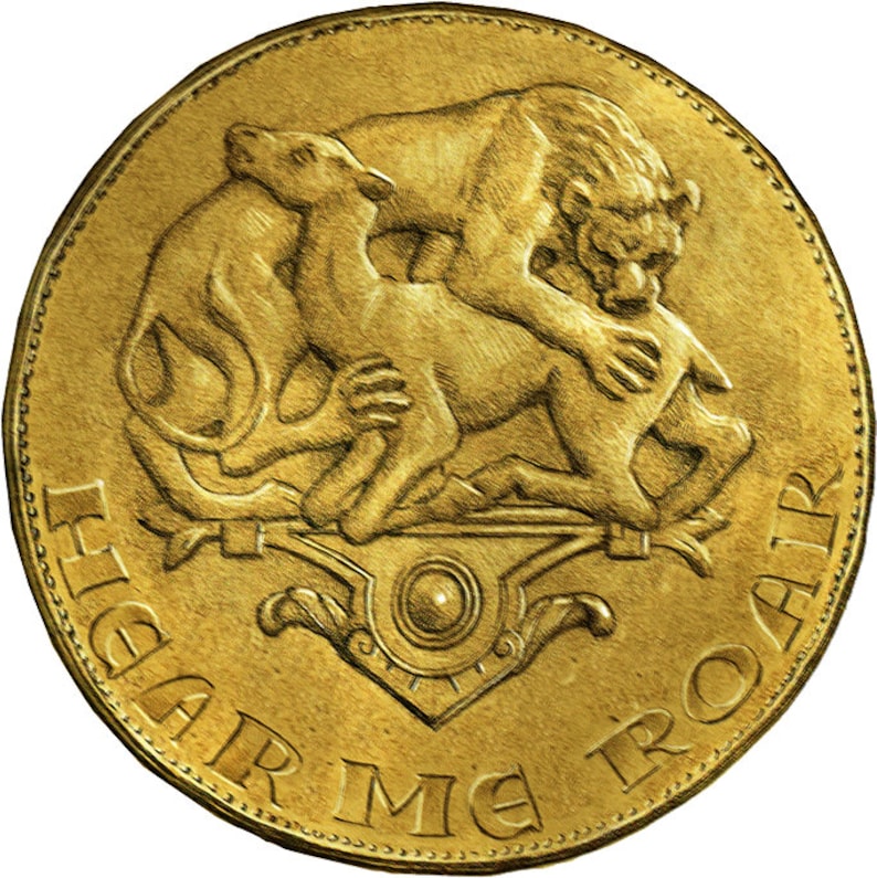 Loreon Lannister Golden Lion Coin Officially Licensed ASOIAF | Etsy