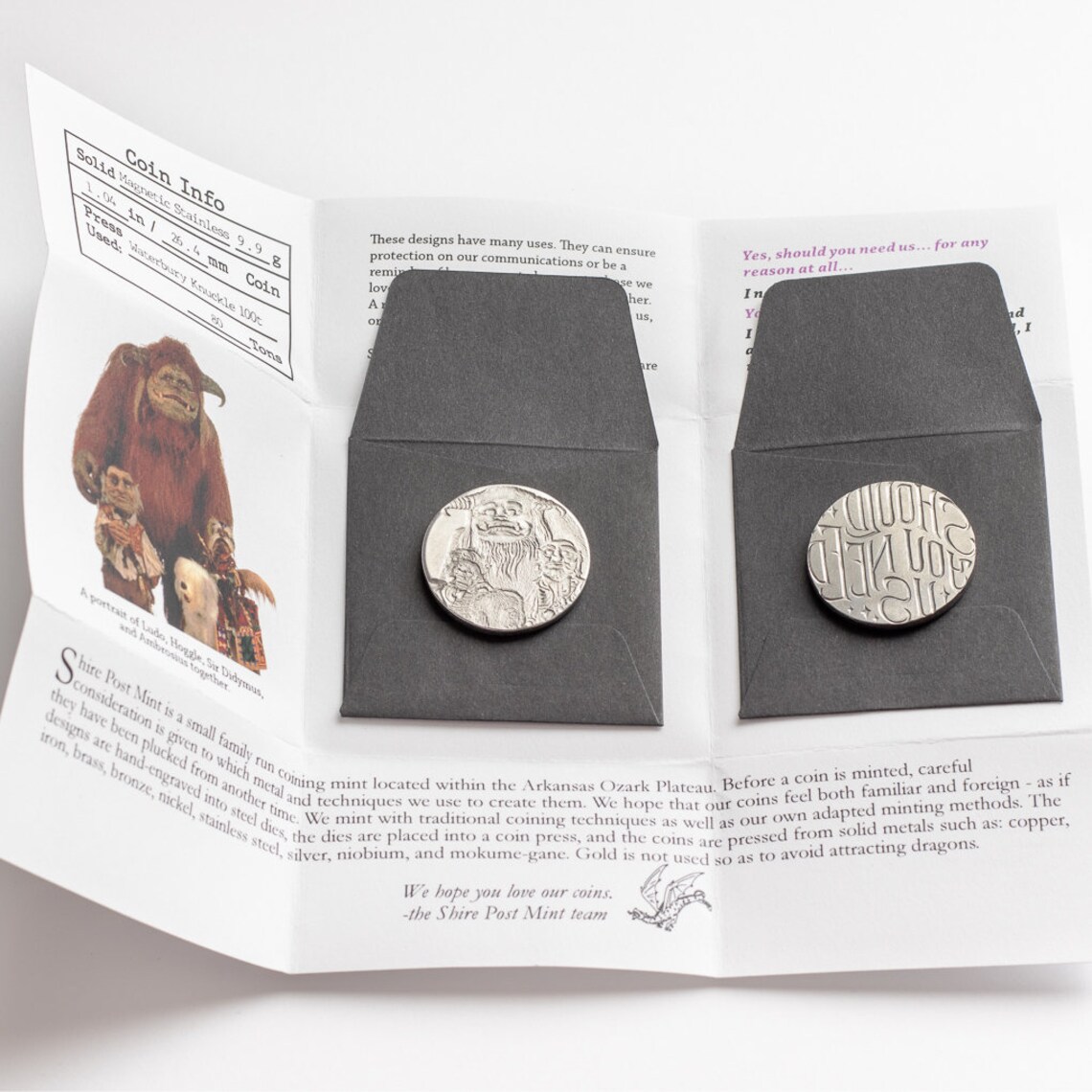 Labyrinth Should You Need Us Wax Seal Coin Set of 2 With | Etsy