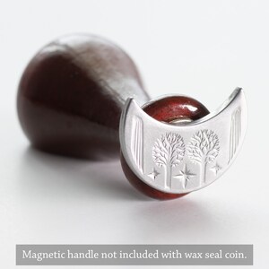 RIVENDELL Elvish Trees Wax Seal Coin - Crescent Moon Shape - Etsy