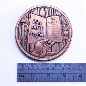 One More Chapter / Go to Bed Copper Decision Maker Coin - Etsy