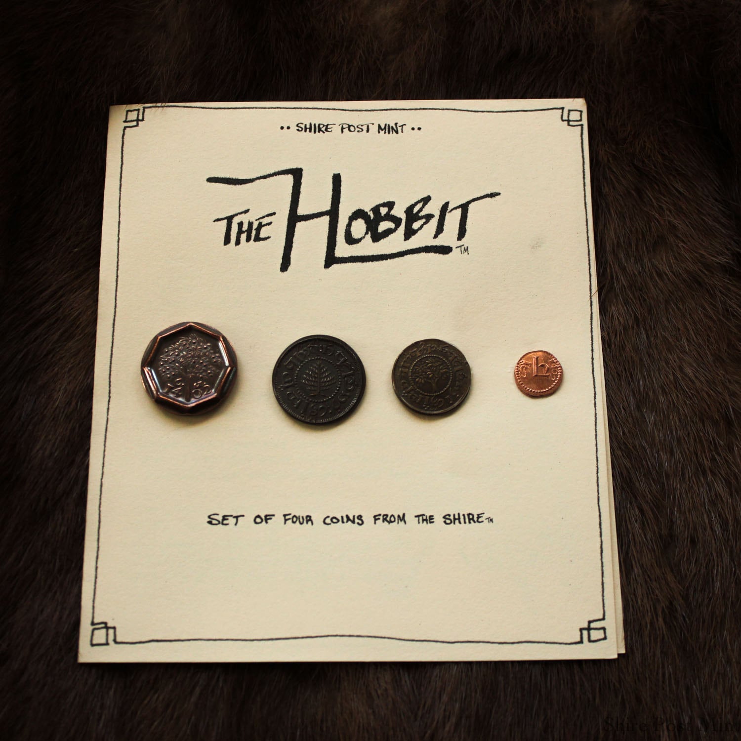 The Hobbit Set 1 THE SHIRE™ Set of Four Coins - Etsy UK