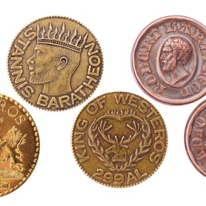 House Baratheon Set of 4 Coins - Officially Licensed ASOIAF - Etsy