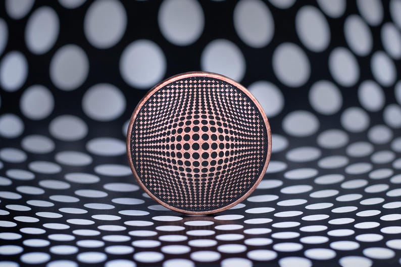 Optical Illusion Worry Coin - Etsy