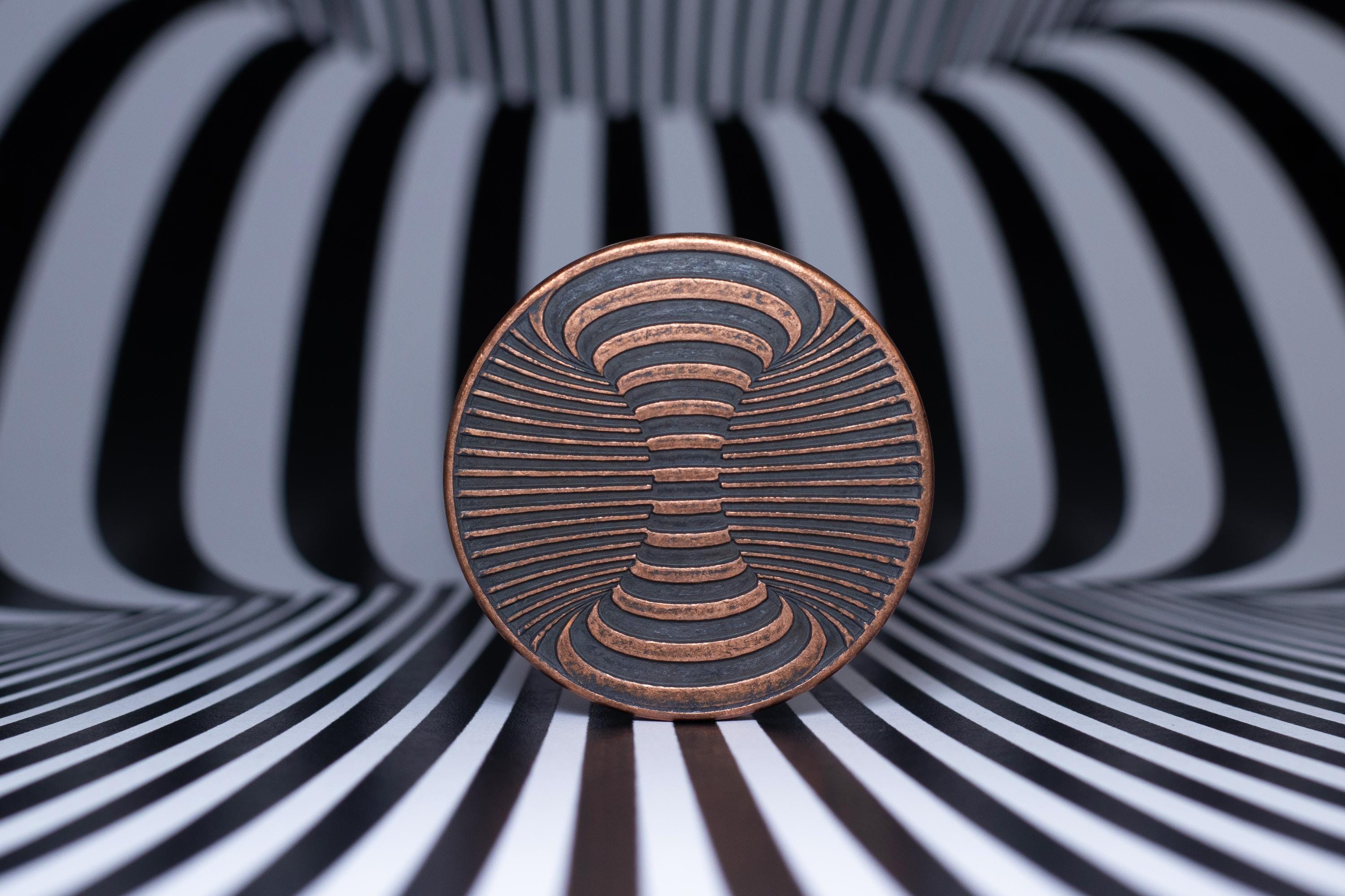 Optical Illusion Worry Coin - Etsy