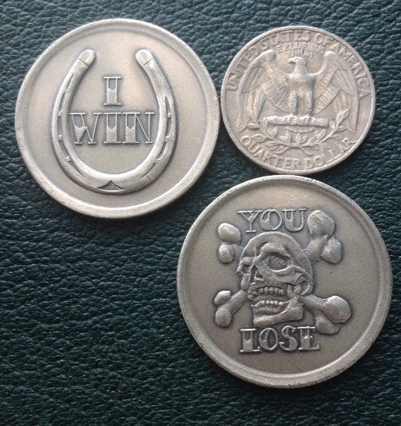 I Win/you Lose Decision Maker Coin | Etsy