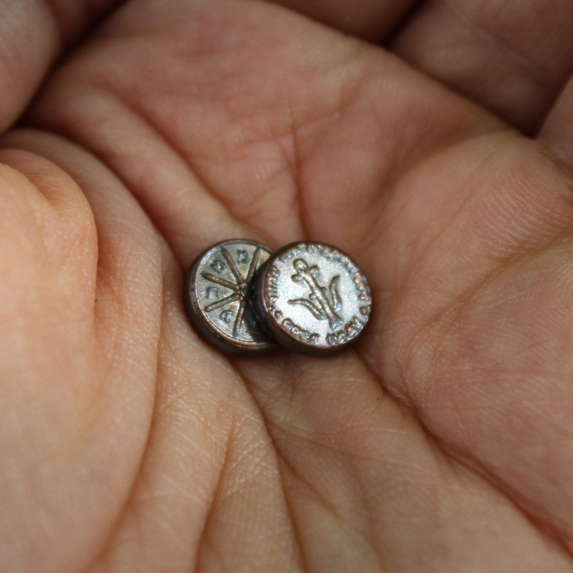 Pair of Widow's Mites Handmade Replica Coins Ancient | Etsy