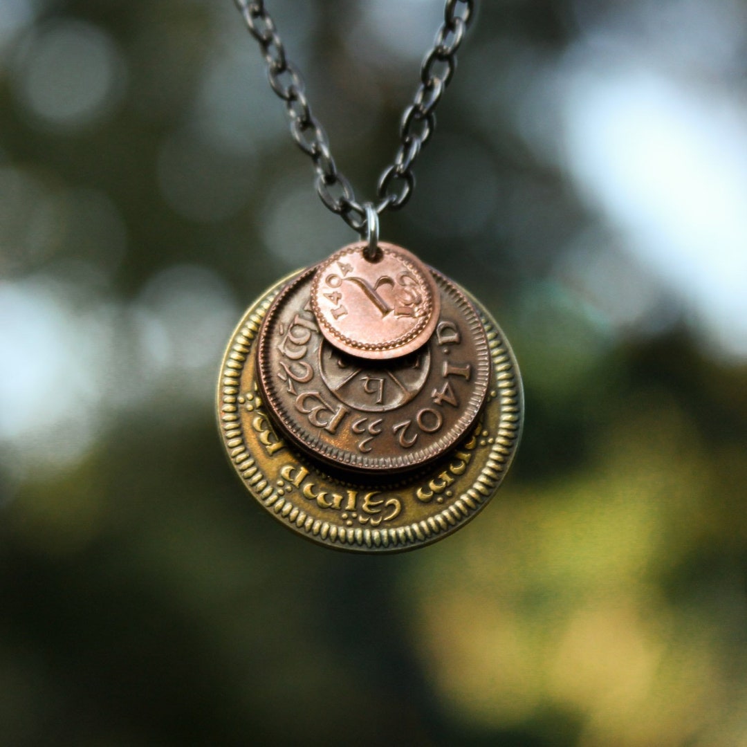 THE SHIRE™ Layered Coin Necklace - Officially Licensed - Copper and ...