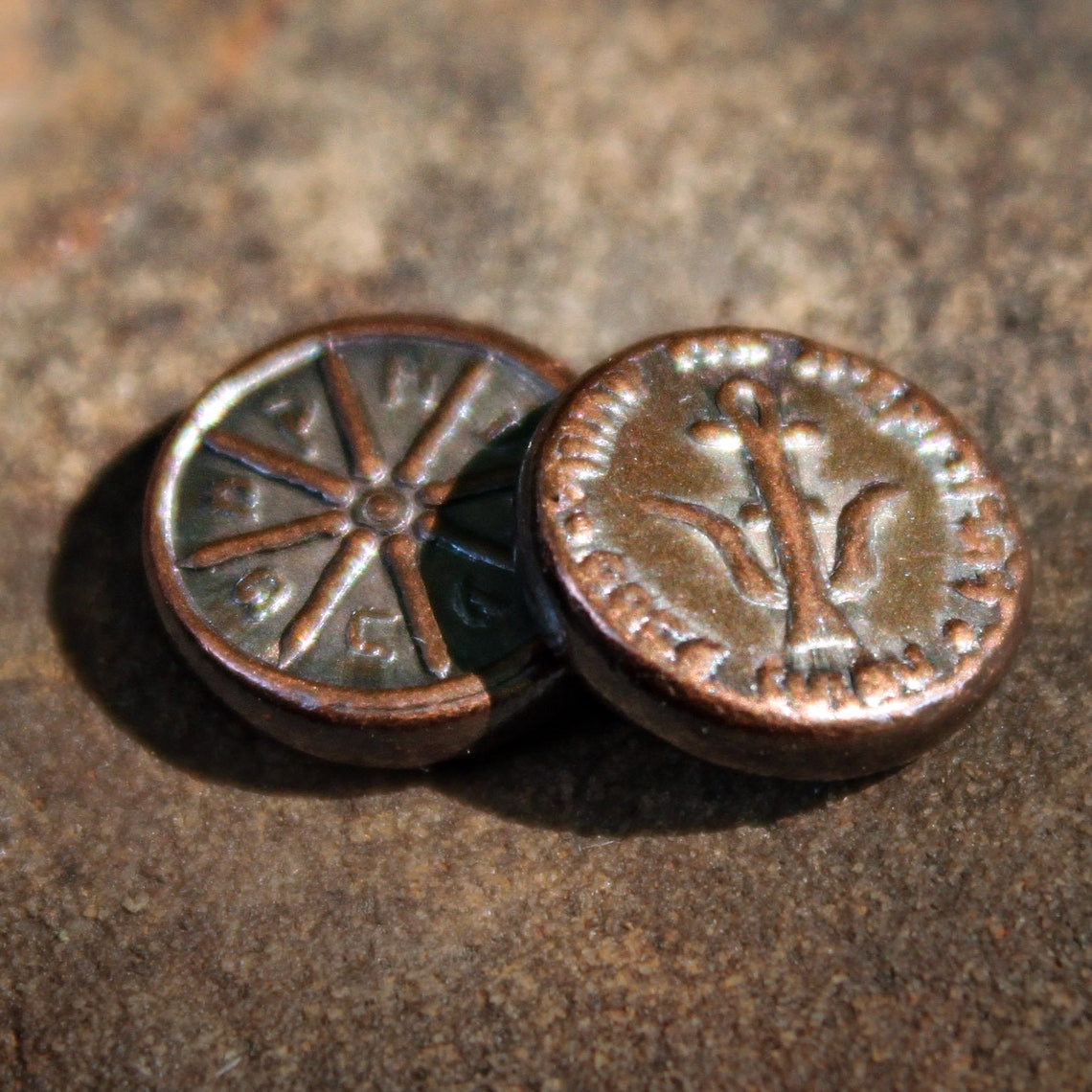Pair of Widow's Mites Handmade Replica Coins Ancient - Etsy