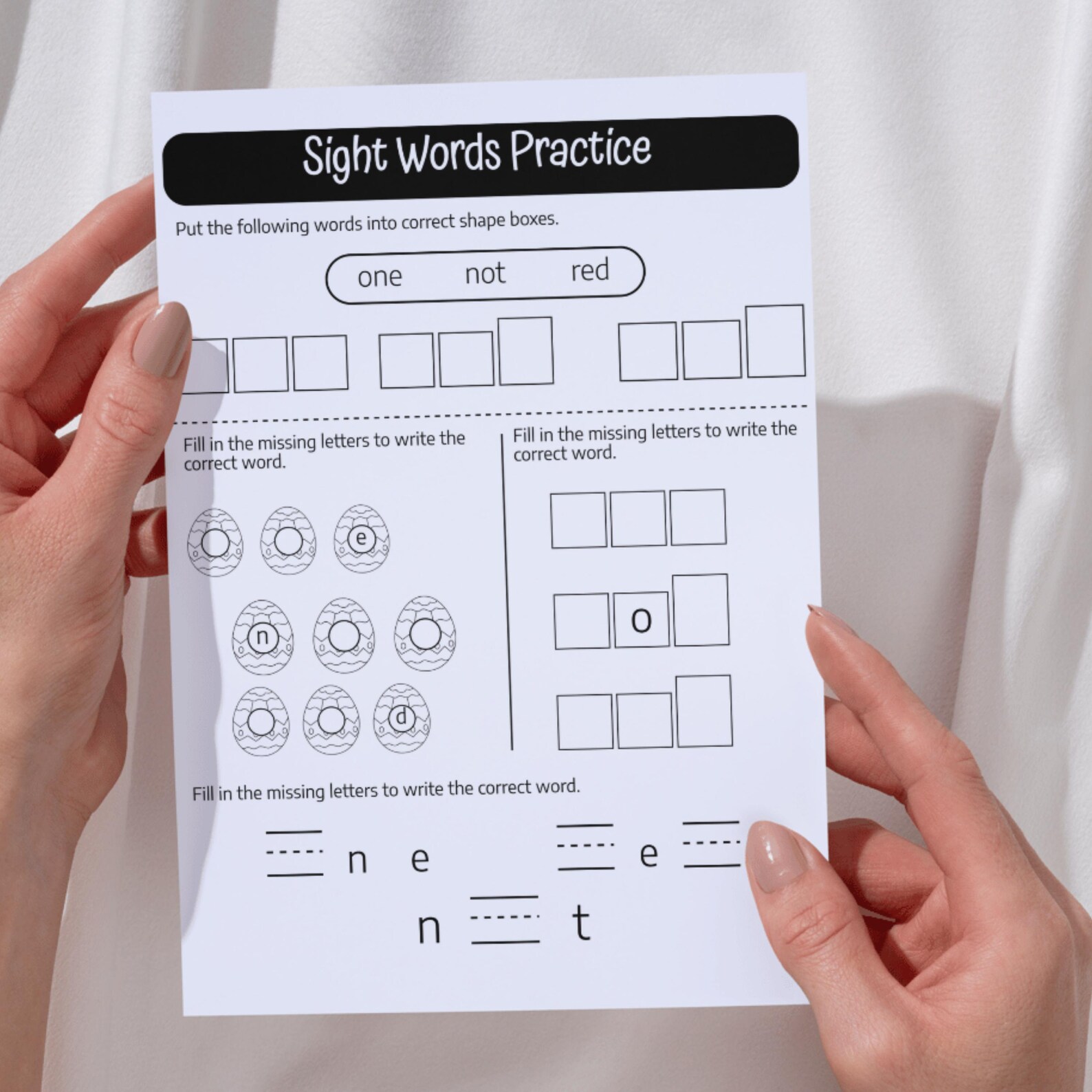 Pre-primer Dolch Sight Words Workbook: Ages 4-8 Literacy (PDF ...