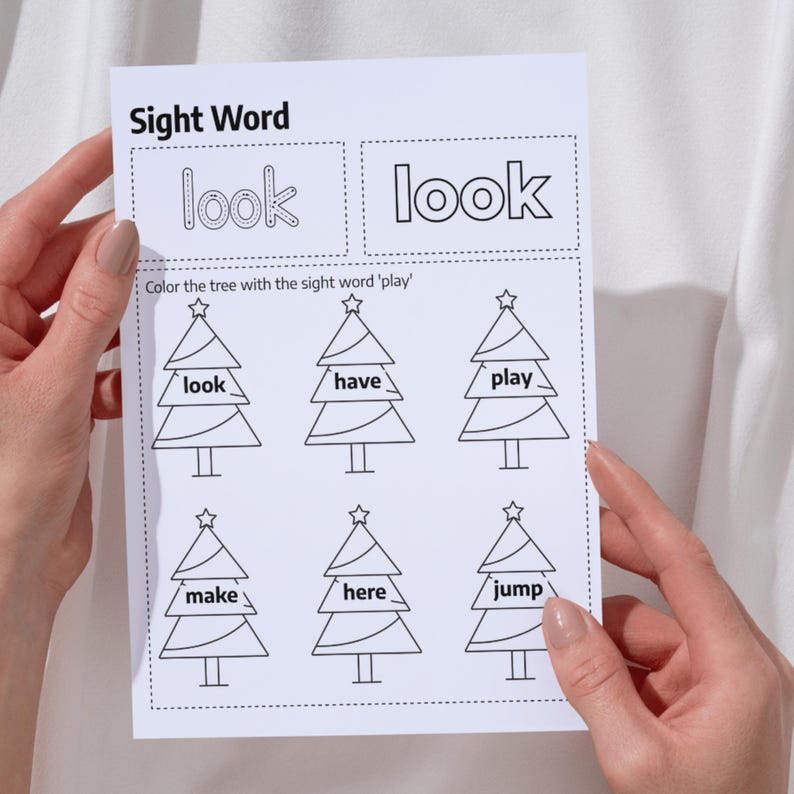 Pre-primer Dolch Sight Words Workbook: Ages 4-8 Literacy (PDF ...