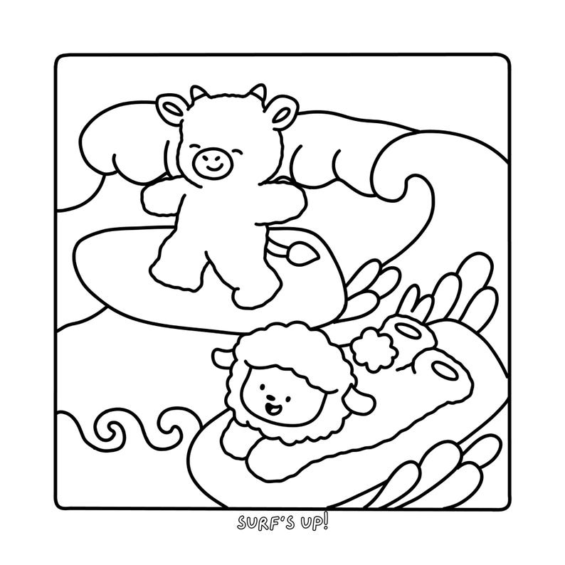 Animal Travel Coloring Book: Kids' Adventure Activity (PDF Download) - Etsy