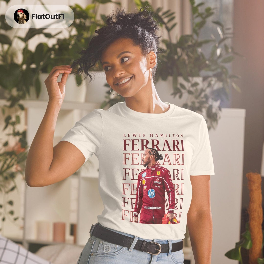 Lewis Hamilton T-shirt Ferrari Season 2025 Racing Gift for Men and ...