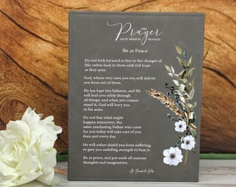 St. Francis De Sales Prayer of Peace Prayer Card - Etsy