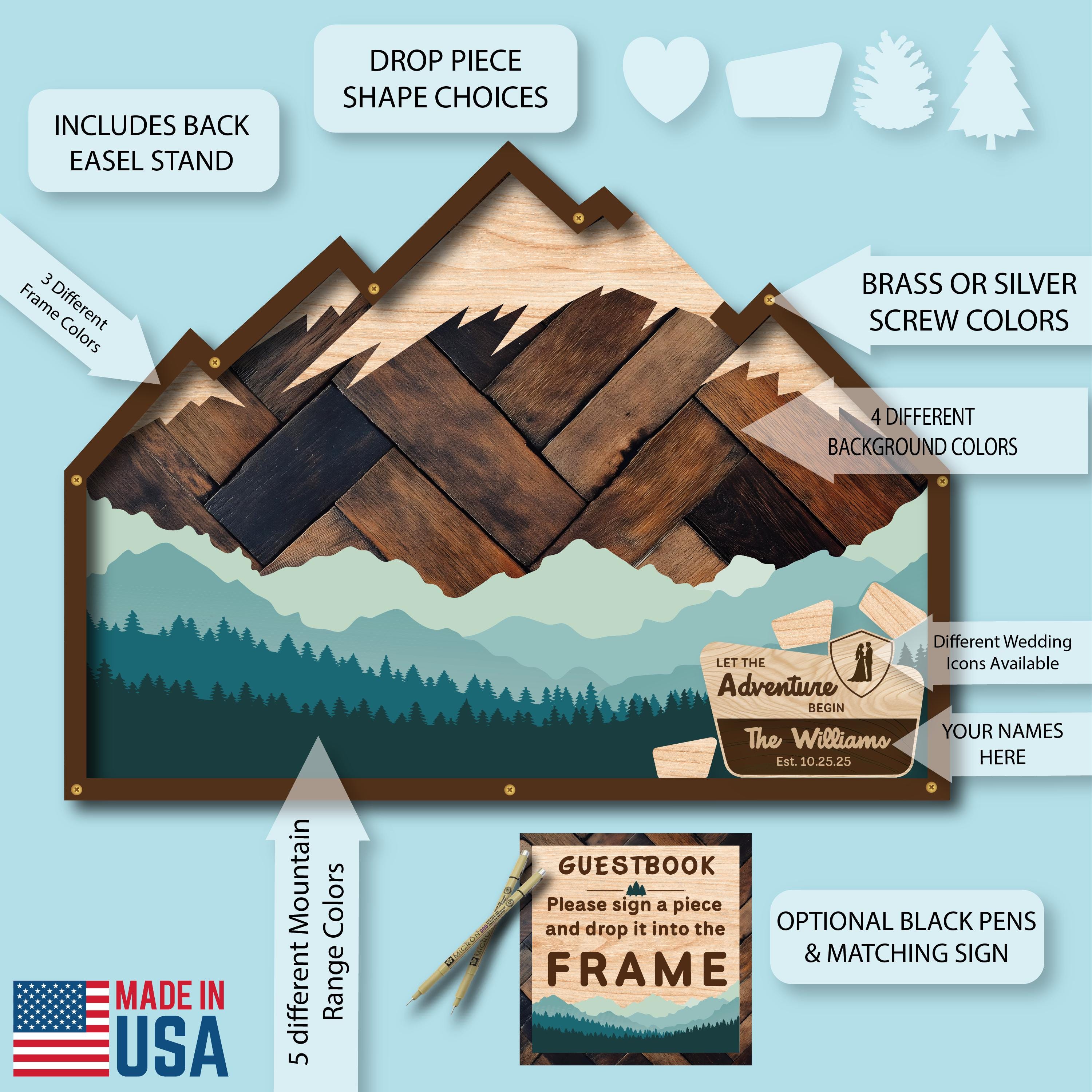 Mountain Theme - National Park Sign/ Deer - Wedding - Drop Pieces ...
