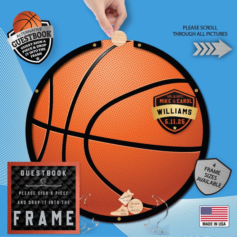 Basketball Guests Book - Etsy