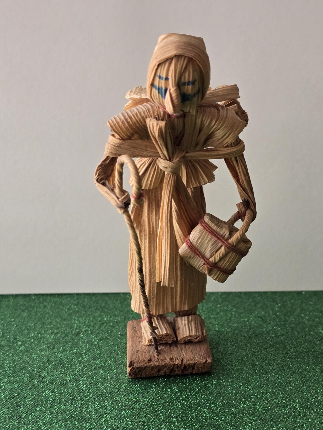 Vintage Corn Husk Doll Folk Art Figurine, Old Man - Etsy
