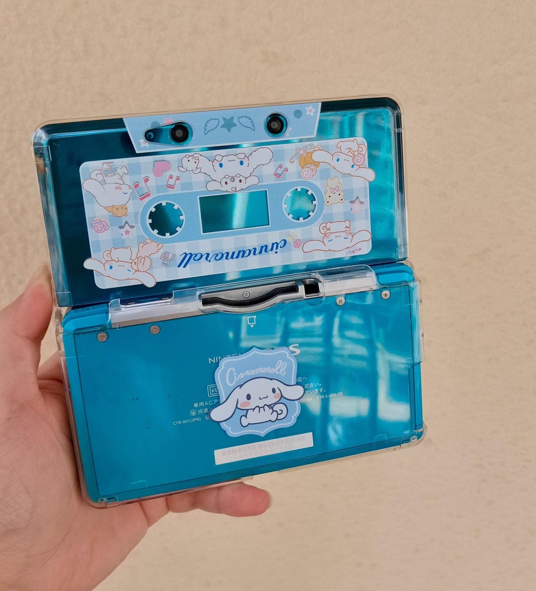 Cinnamoroll Cassette 3DS Case for Nintendo 3DS | Kawaii Blue Protective ...