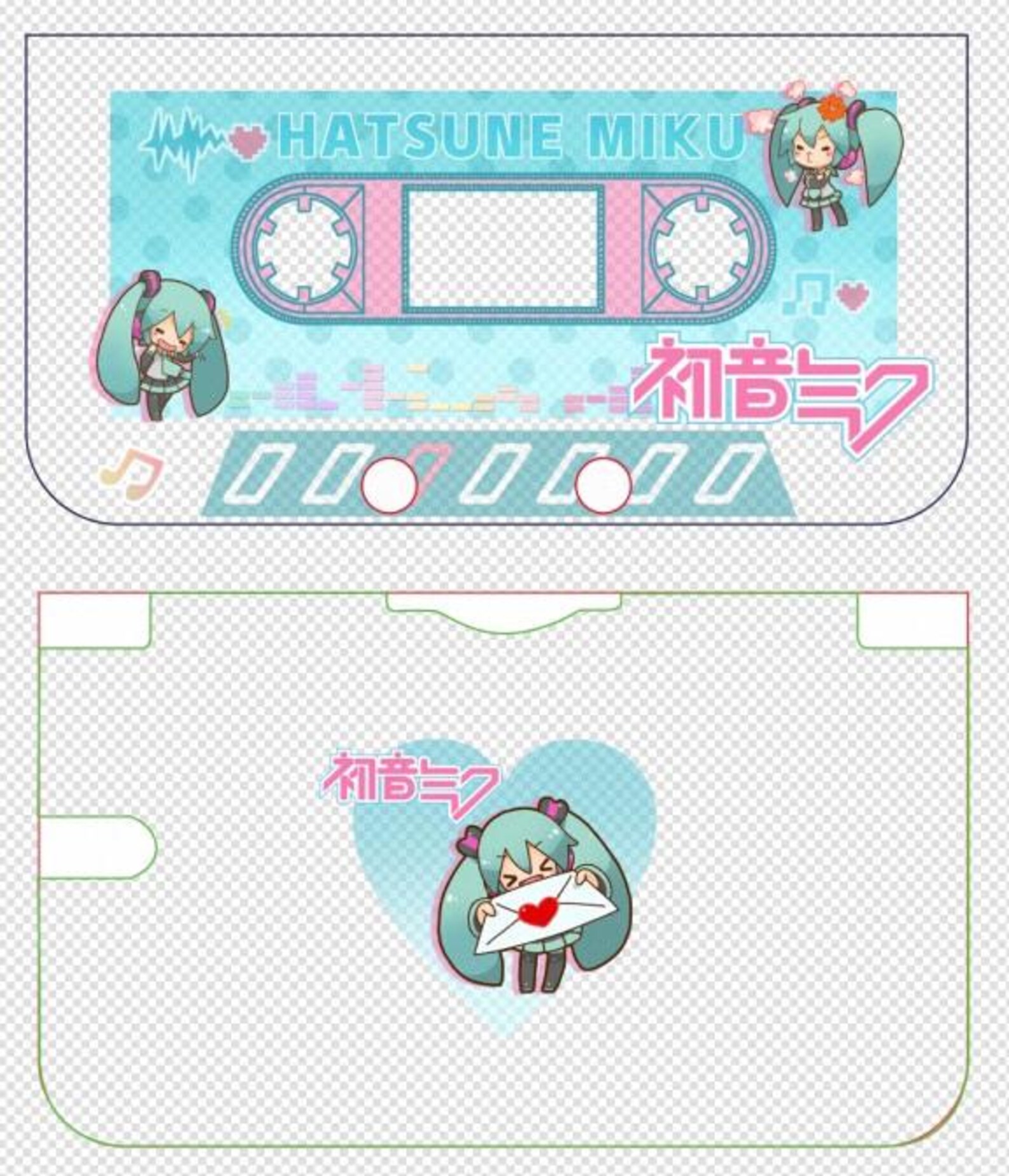 Hatsune Miku 3DS Case for Nintendo 3DS | Kawaii Vocaloid Cassette ...