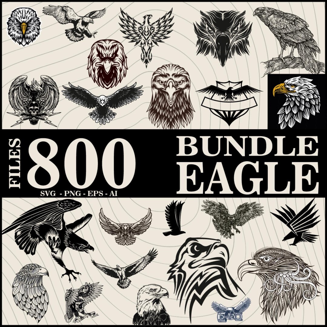 800 Files Eagle Mega Bundle | Bald Eagle PNG | Eagle Head Clipart ...