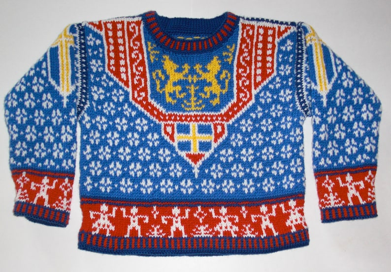 Knitting Pattern Swedish Shield Four Years - Etsy