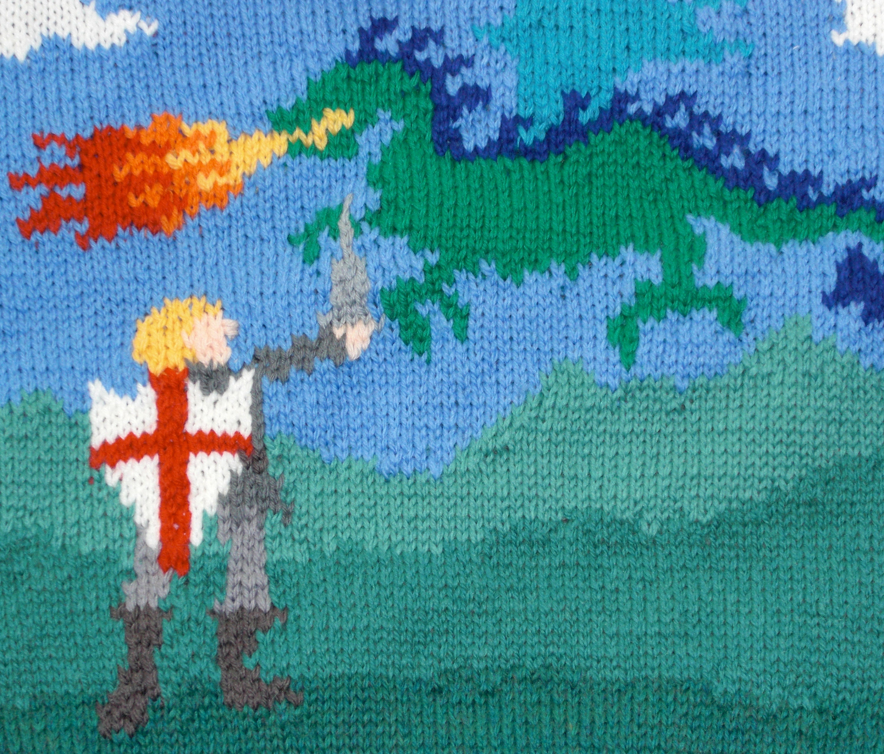 Knitting Pattern St George and the Dragon Four Years - Etsy