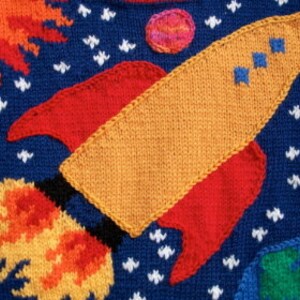 Knitting Pattern: Rocket Sweater Size Five Years - Etsy