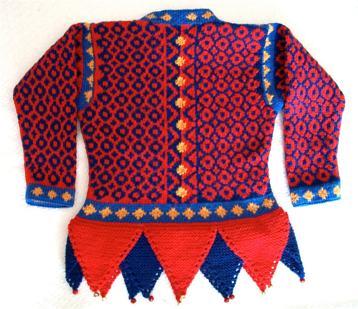 Knitting Pattern: Jesters Size Four Years - Etsy