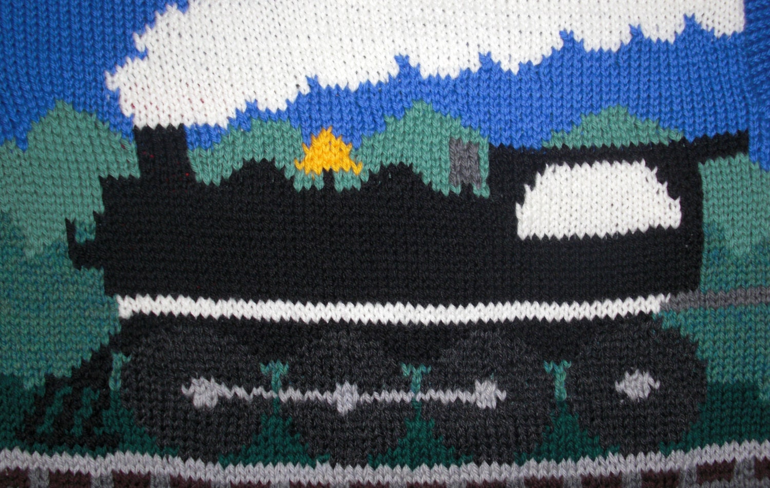 Knitting Pattern: Trains Size Three Years - Etsy Denmark