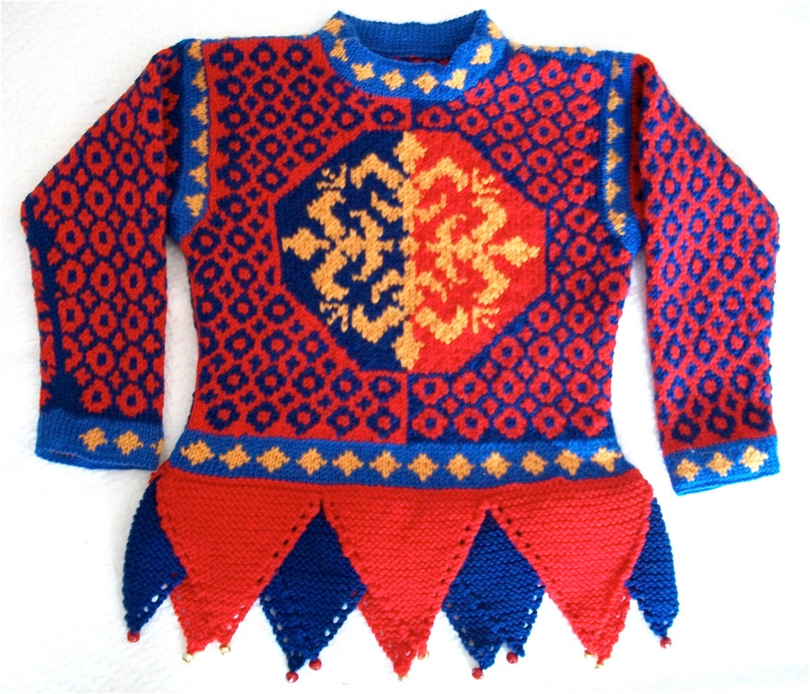 Knitting Pattern: Jesters Size Four Years - Etsy