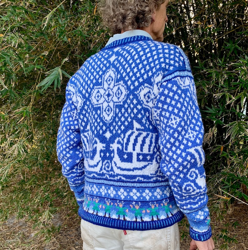 Knitting Pattern: Viking Ship Sweater Adults - Etsy