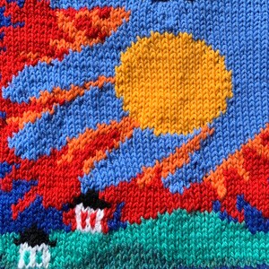 Knitting Pattern: Sun and Moon Sweater Size One Year - Etsy