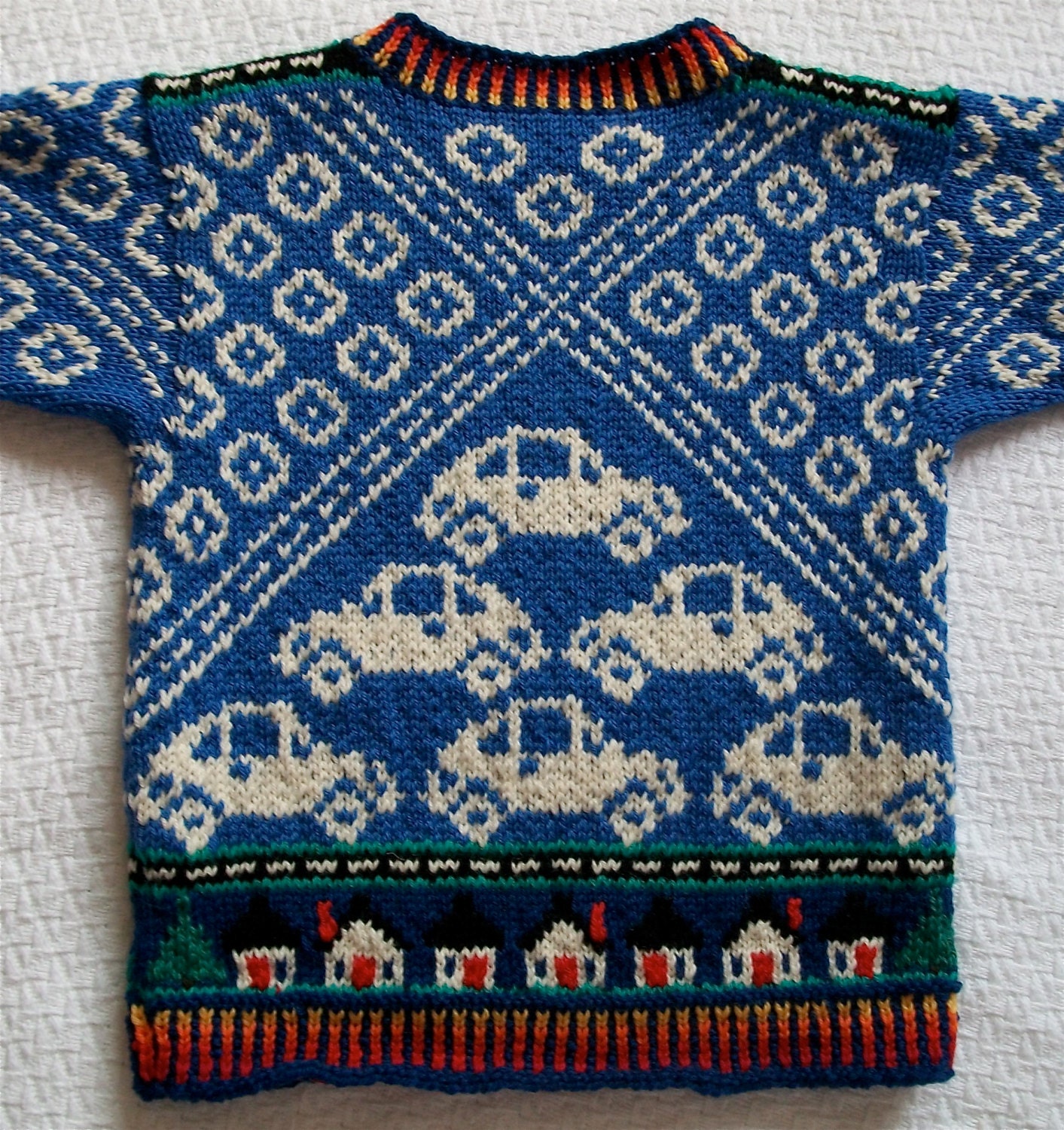 Knitting Pattern: Cars Size Four Years - Etsy