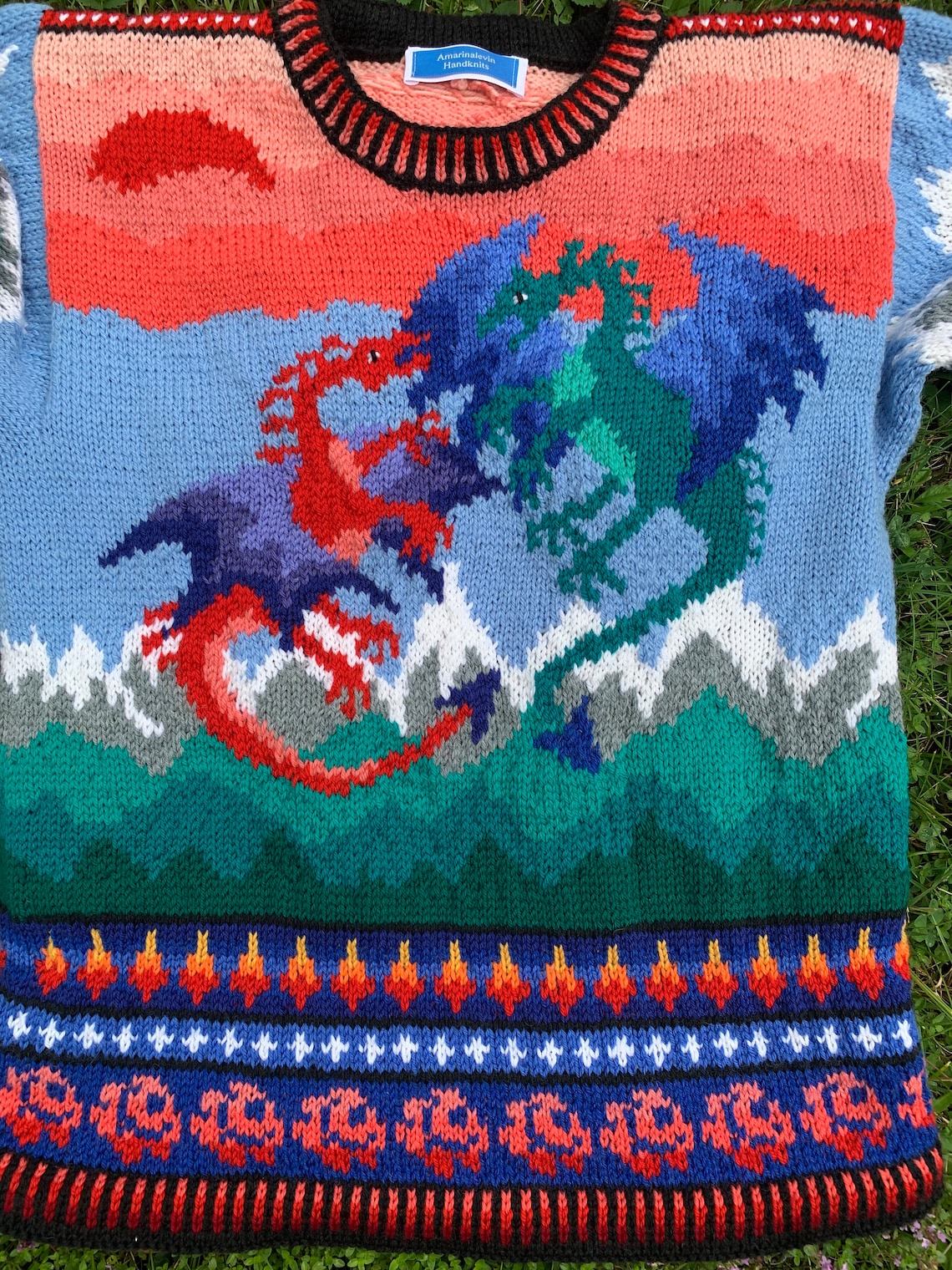 Knitting Pattern: Dragons Adult - Etsy