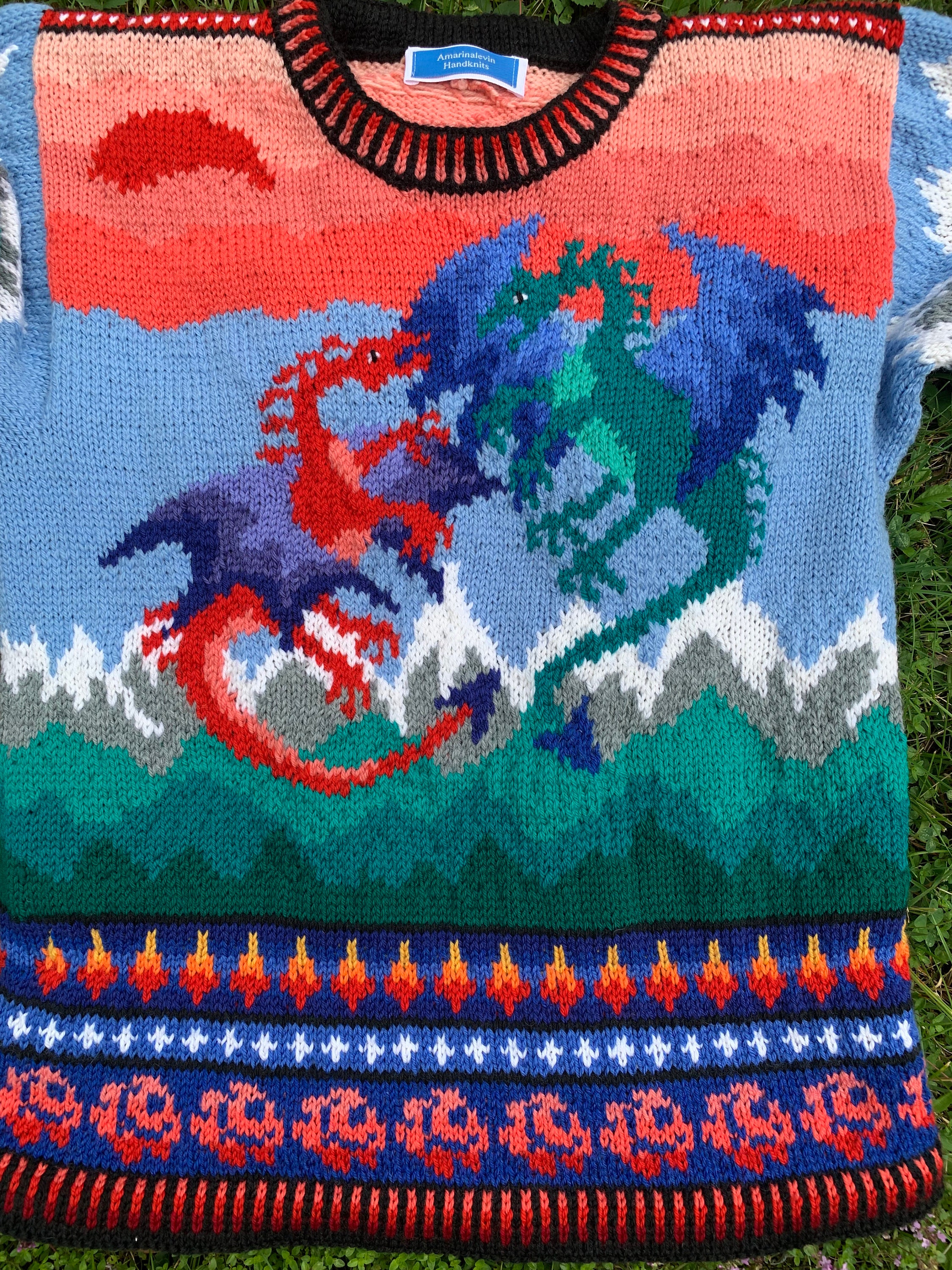 Knitting Pattern: Dragons Adult - Etsy