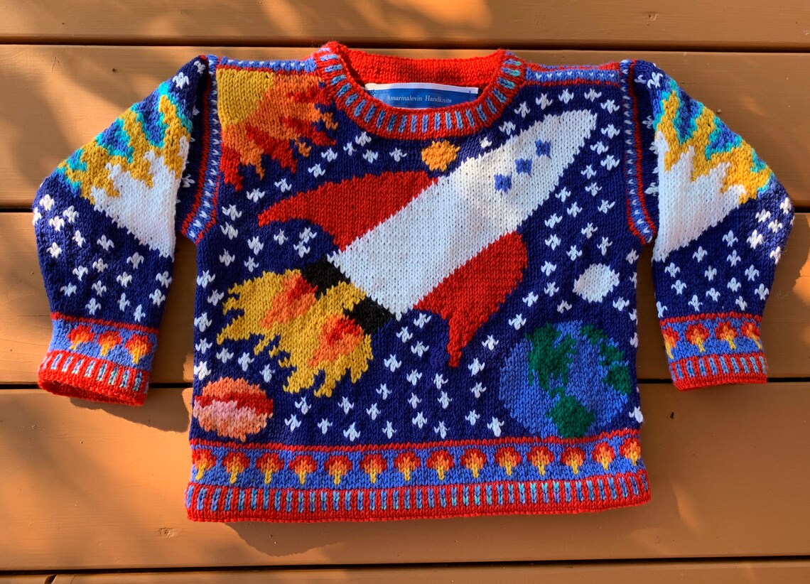 Knitting Pattern: Rocket Three Years - Etsy Australia