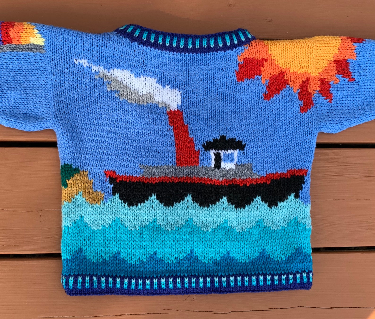 Knitting Pattern: Lighthouse Size One Year With Vests or Sleeves - Etsy