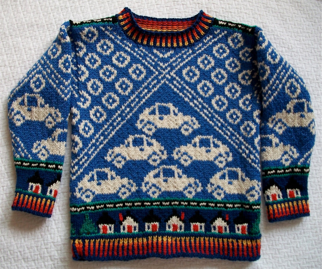 Knitting Pattern: Cars Size Four Years - Etsy